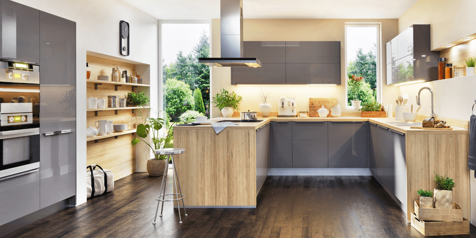 7 Popular U-Shaped Kitchen Design Ideas to Think About - decorcabinets.com