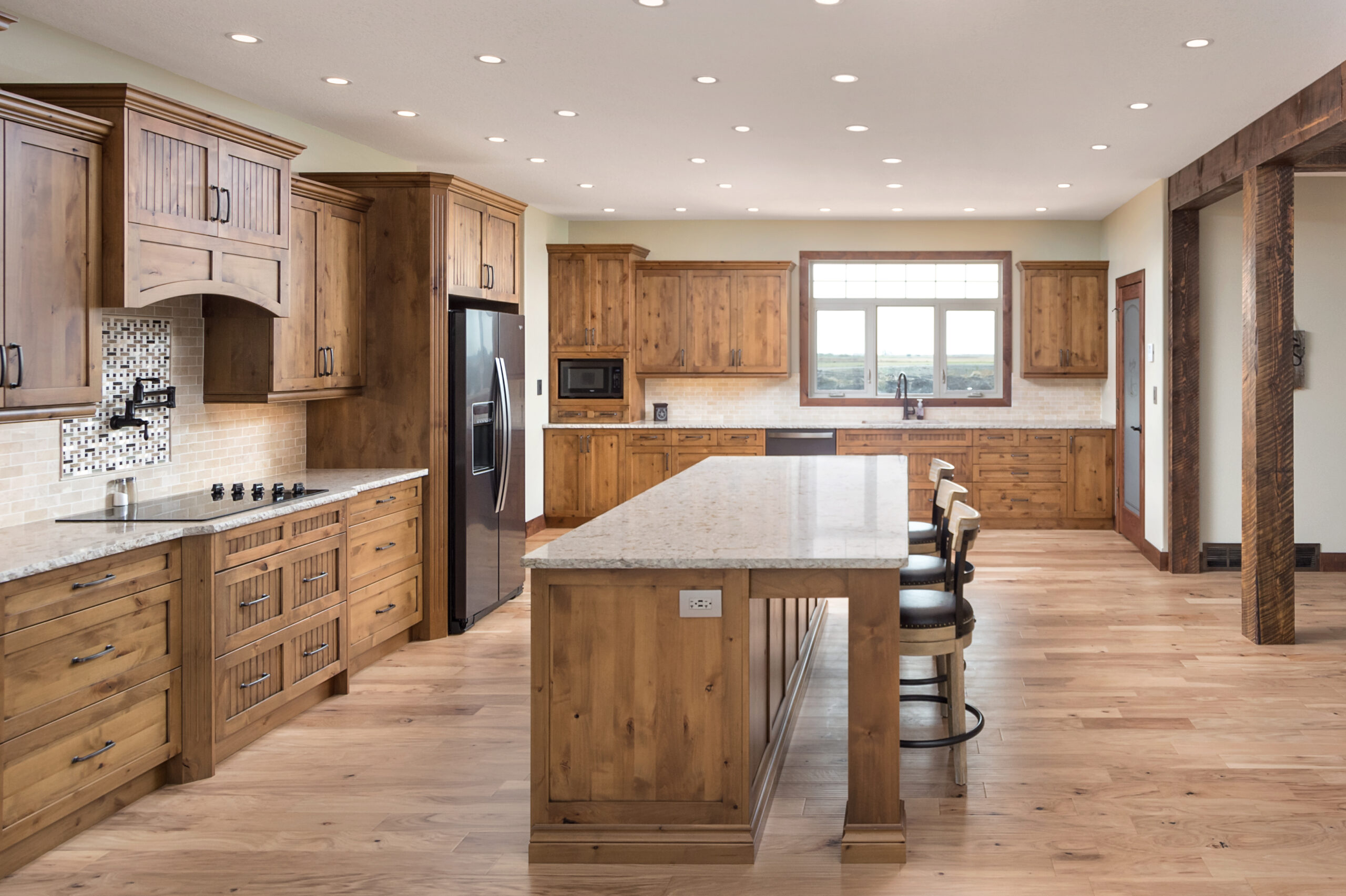 Hardwood in kitchen store