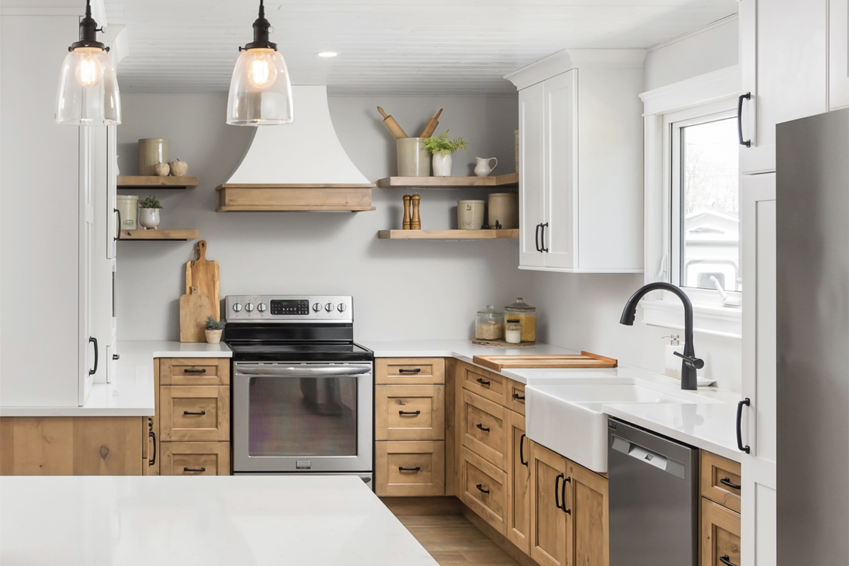 30 Beautiful Kitchens with Floating Shelves + Ideas and Tips!