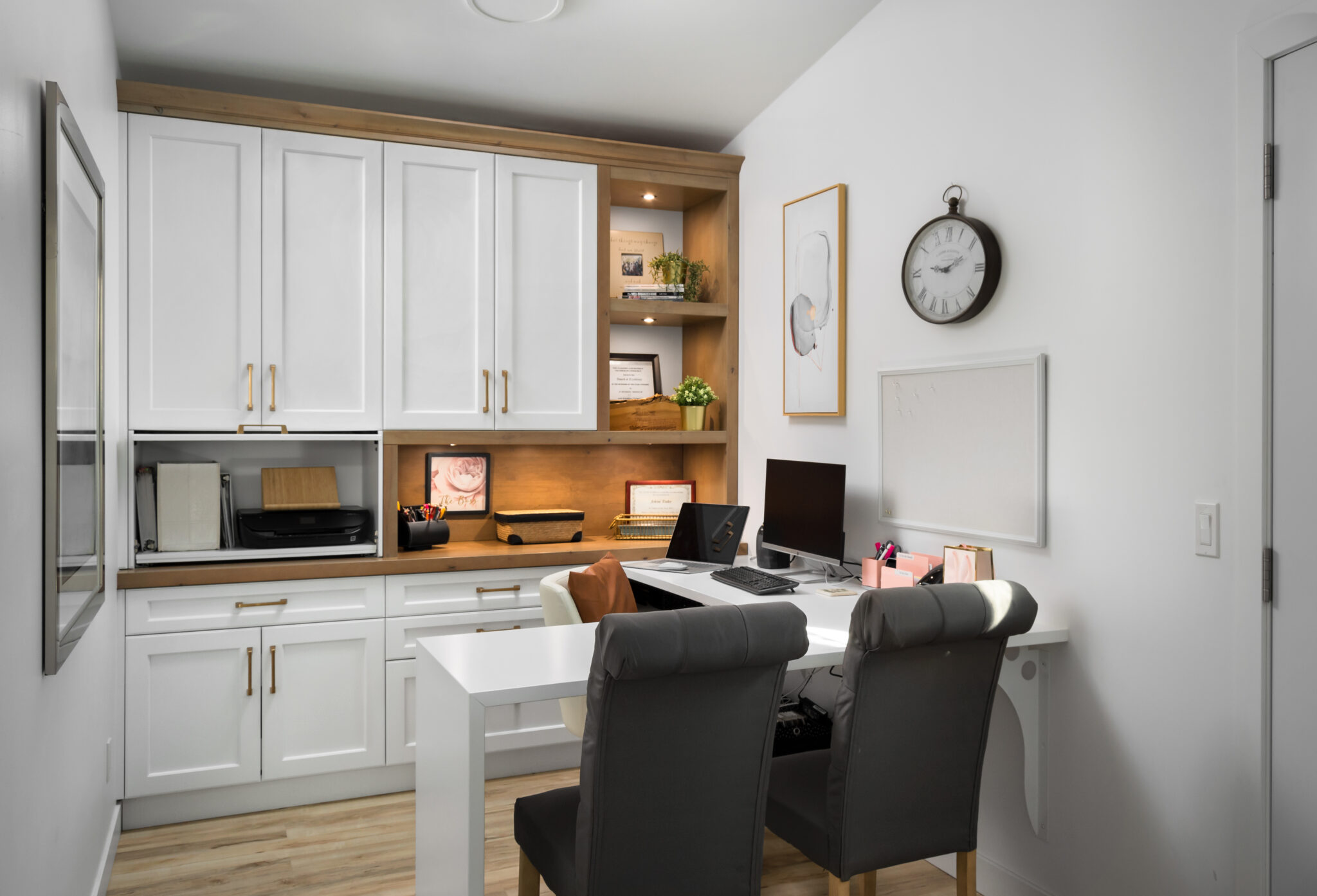 Built-In Office Cabinets to Make Remote Working Beautiful