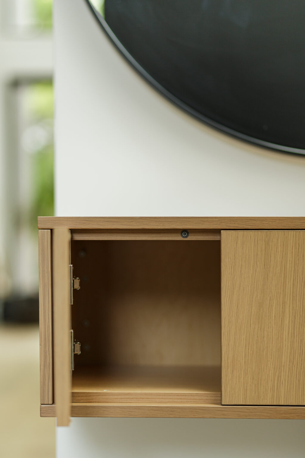 We Love Floating Entryway Cabinets for Smart Storage
