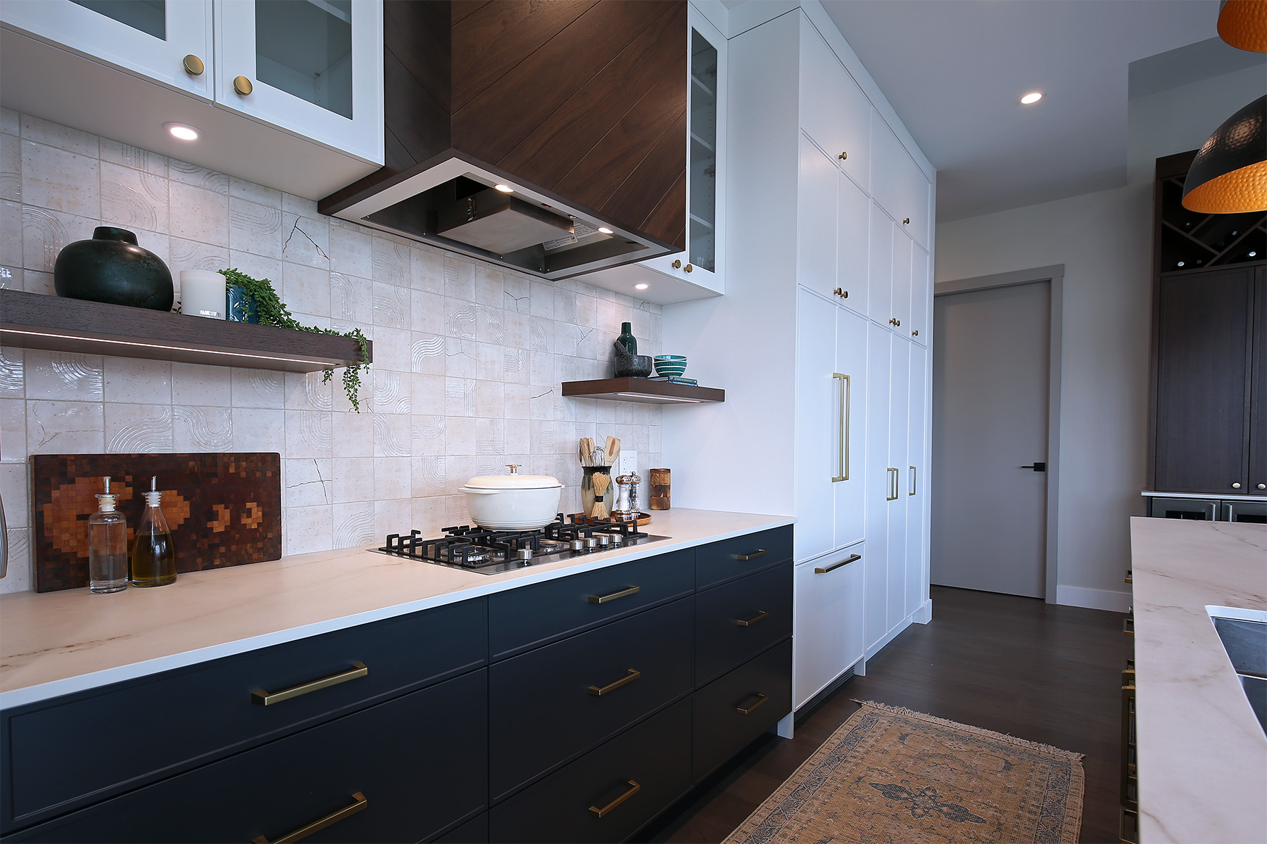 How to Style a Zellige Tile Backsplash with Cabinets