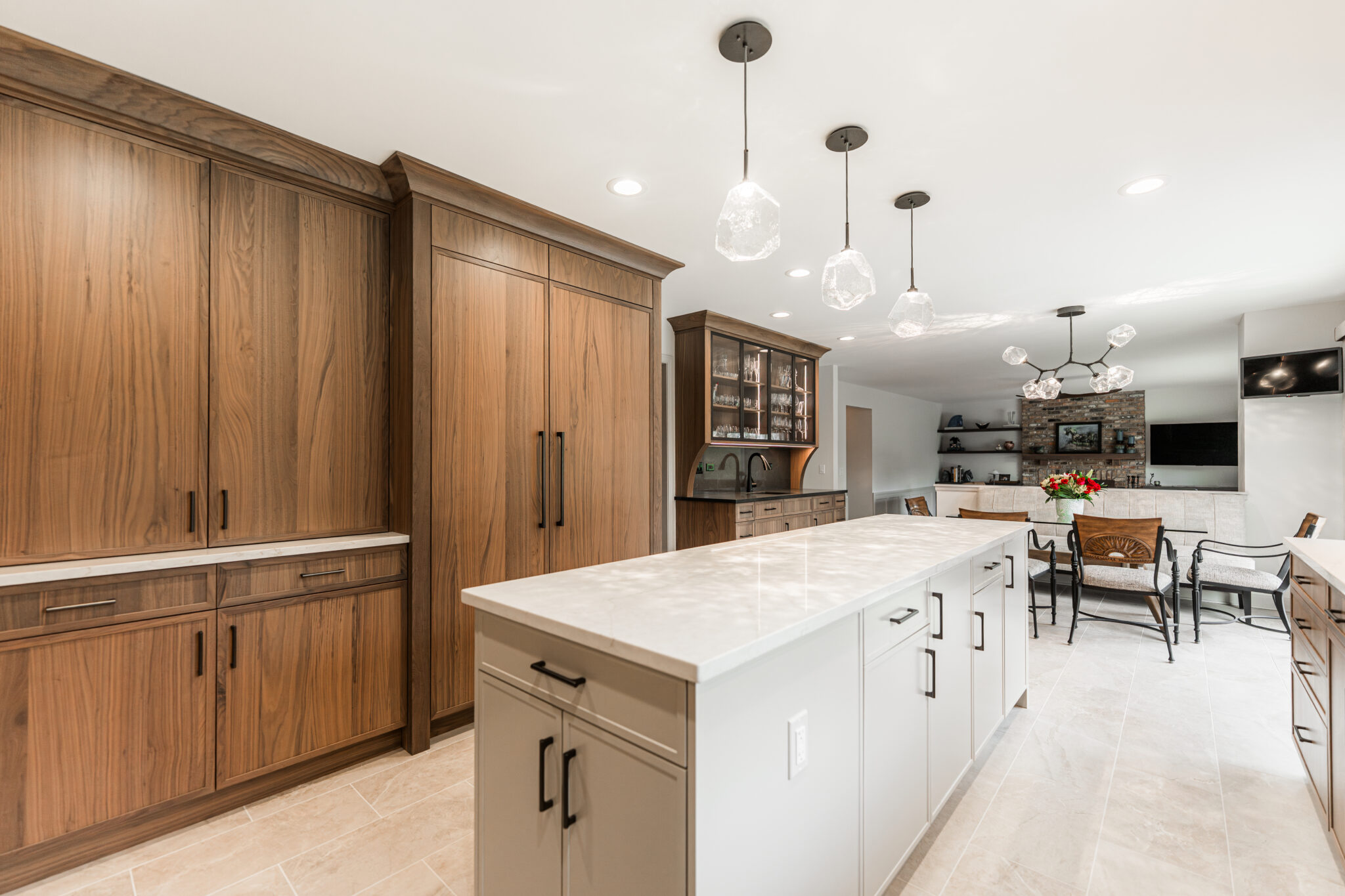 Cabinet Fridge Panel Options for a Built-In Custom Kitchen