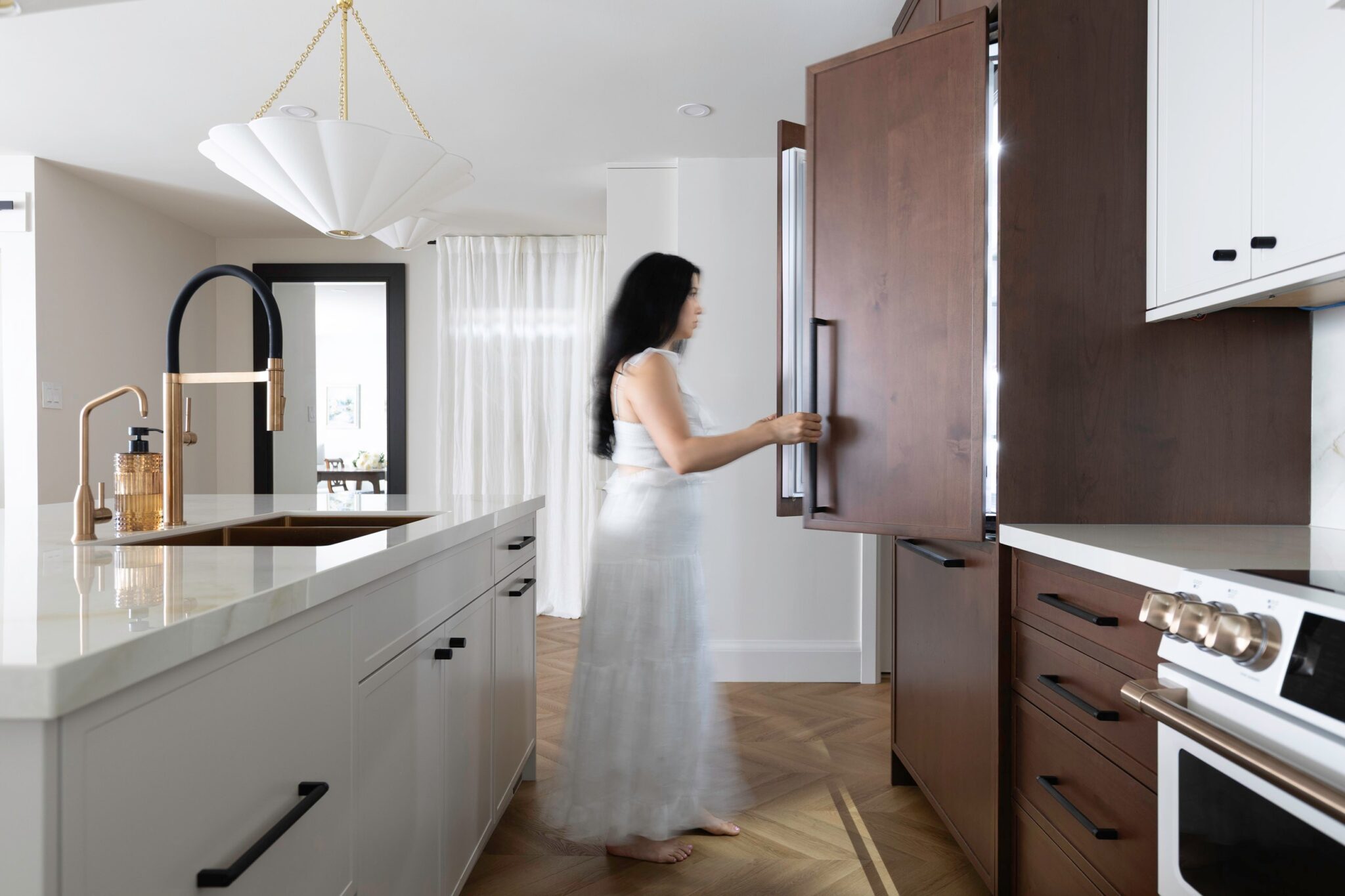 Cabinet Fridge Panel Options for a Built-In Custom Kitchen