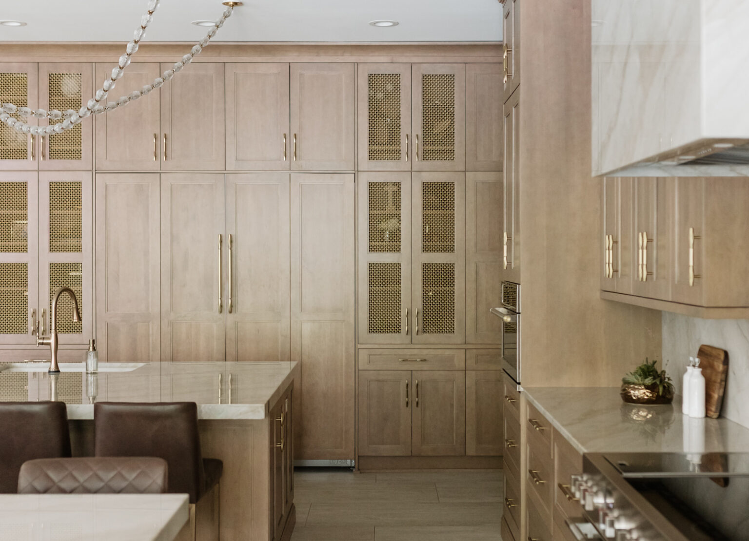 Cabinet Fridge Panel Options for a Built-In Custom Kitchen